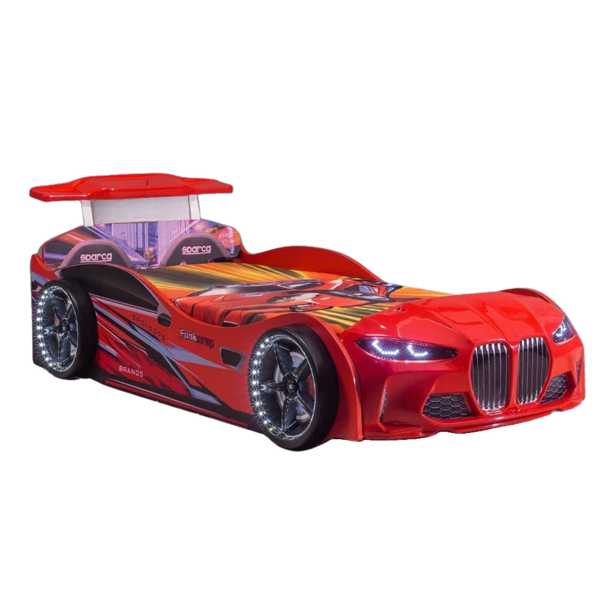 Red Race Car Bed with Lights and Sound – Shop Kids' Car Beds Online